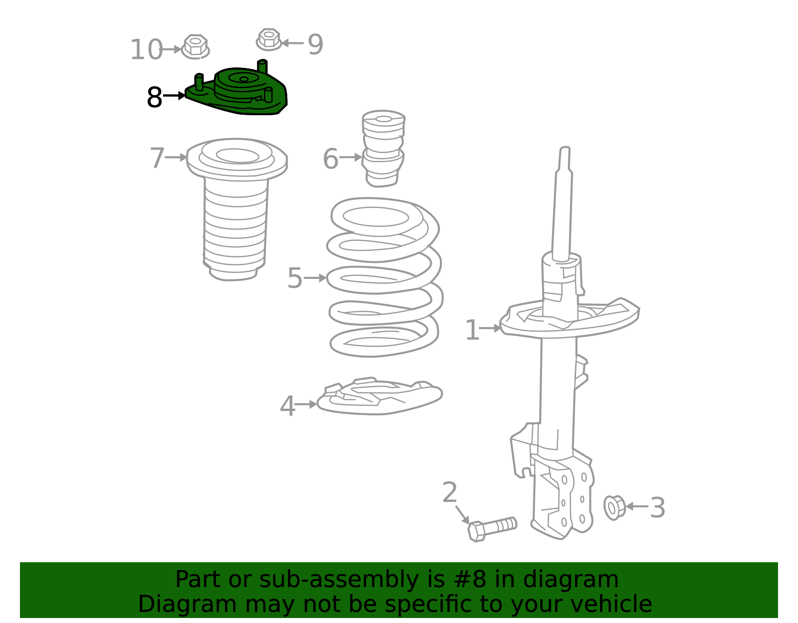 48609-0E060 - High-Quality Suspension Strut Mount for AutoNation Parts