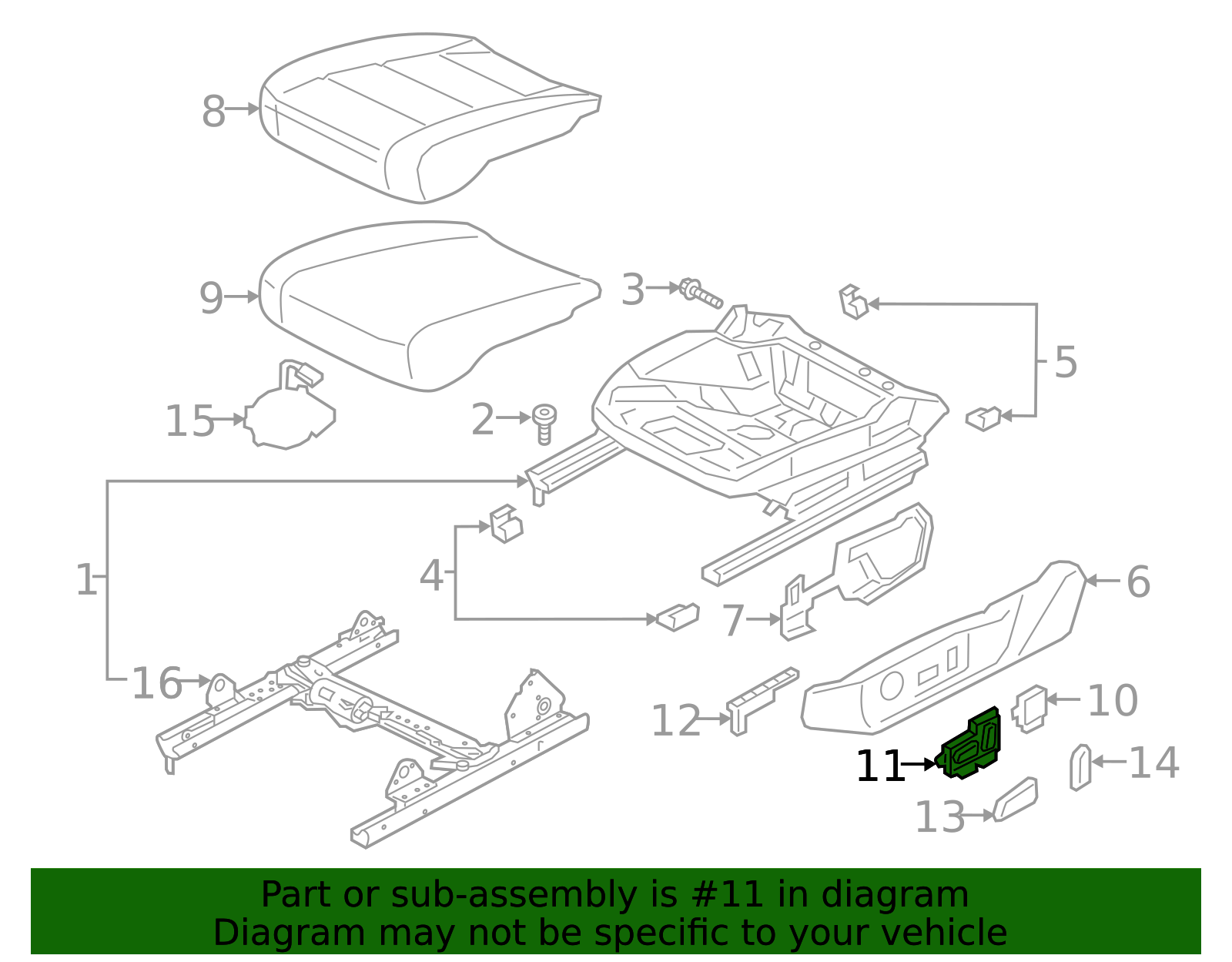 4M0-959-747 - Seat Switch 2019-2023 Volkswagen Arteon | Wolfsburg Parts ...