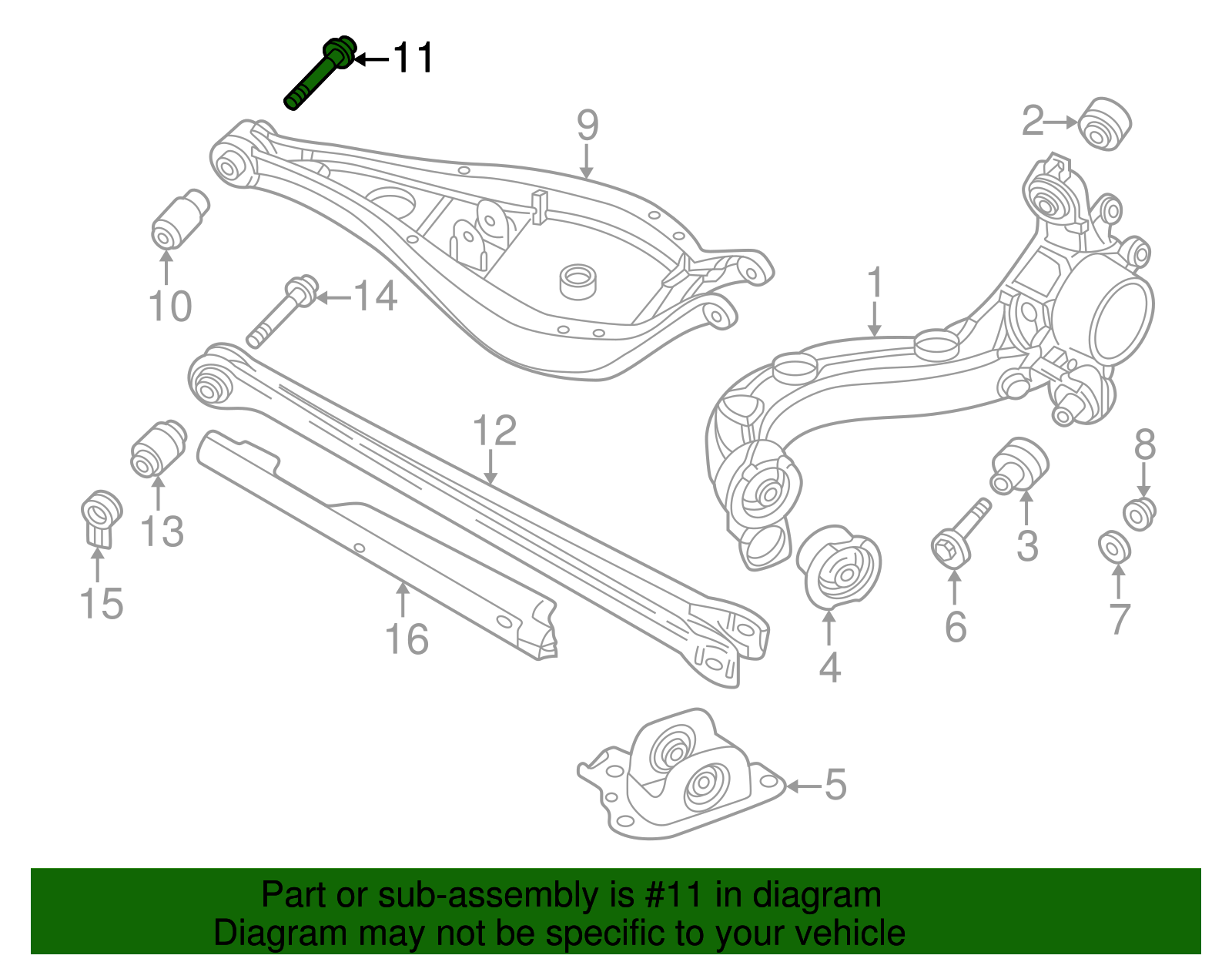 33-32-1-090-693 - 1999-2010 BMW - Upper Control Arm Bolt | Buy BMW ...
