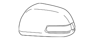 2010-2015 Toyota Mirror Cover - DRIVERS SIDE 87945-04900 | Toyota Parts ...