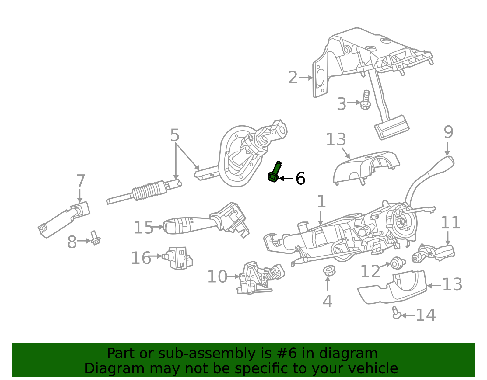 Lower Shaft Bolt 06506950AA | Mopar Parts Canada