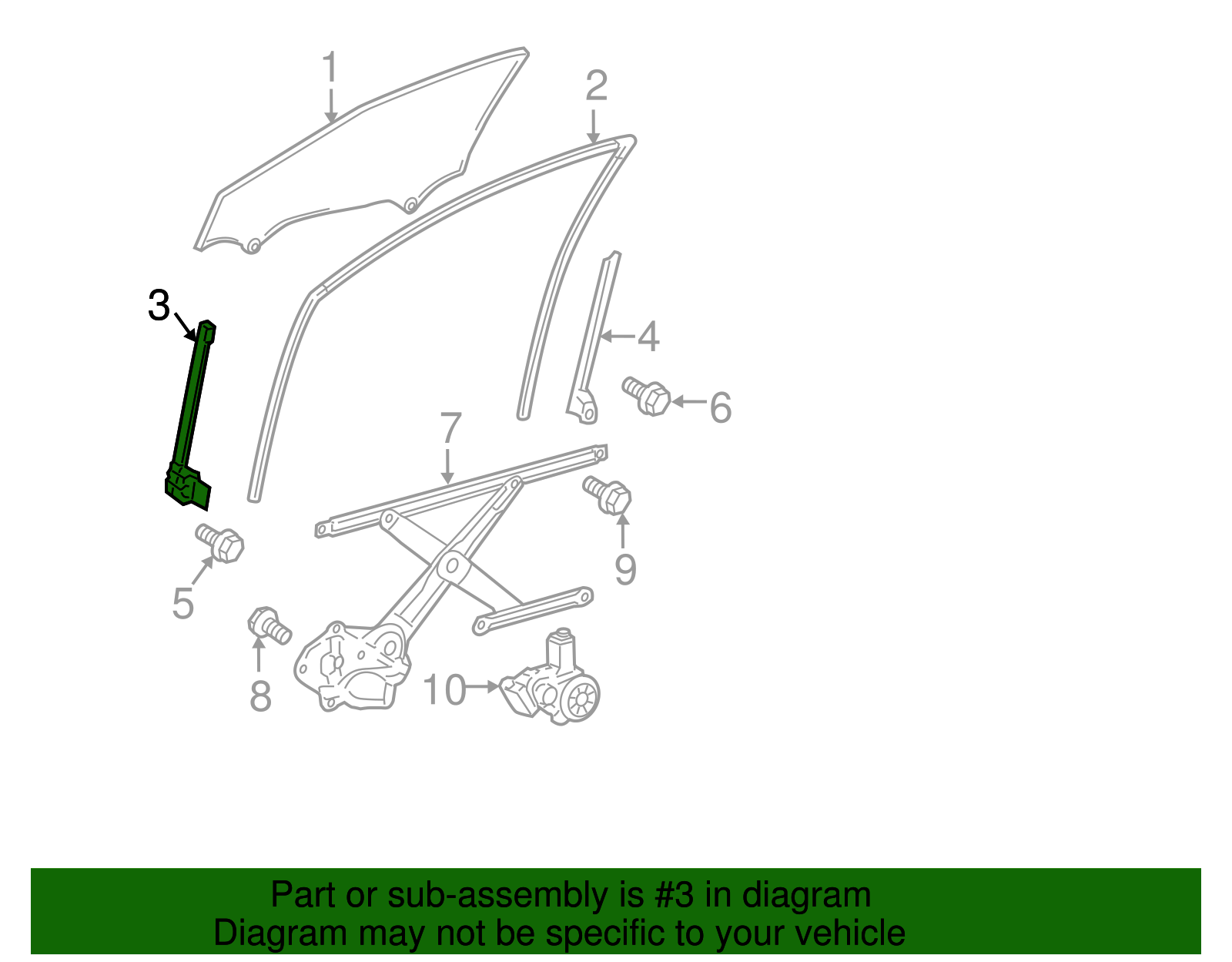 2007-2011 Toyota Camry Front Guide 67402-06050 | Toyota Parts Center