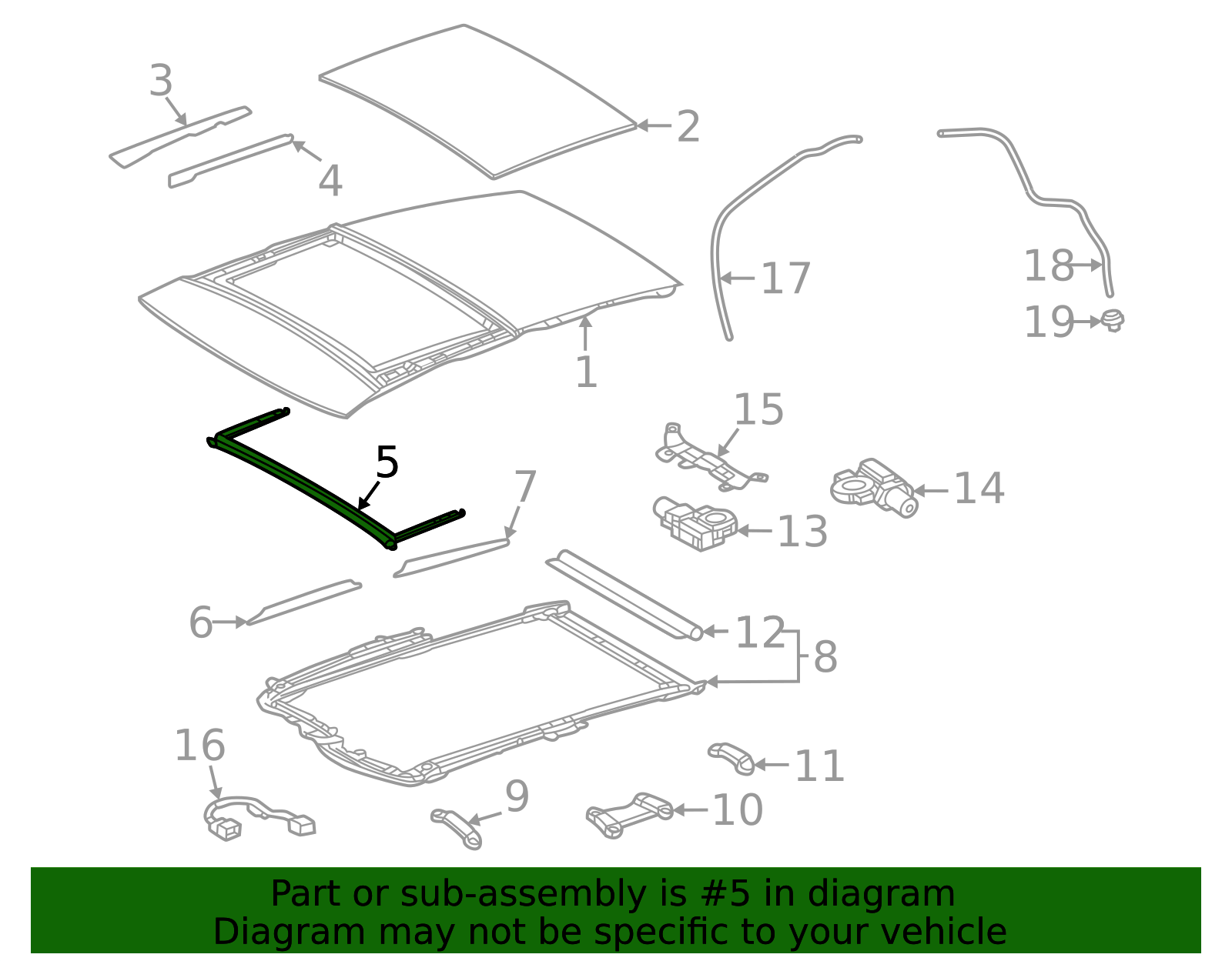 63201-78070 - High-Quality Sunroof Deflector for 2022-2025 Lexus ...