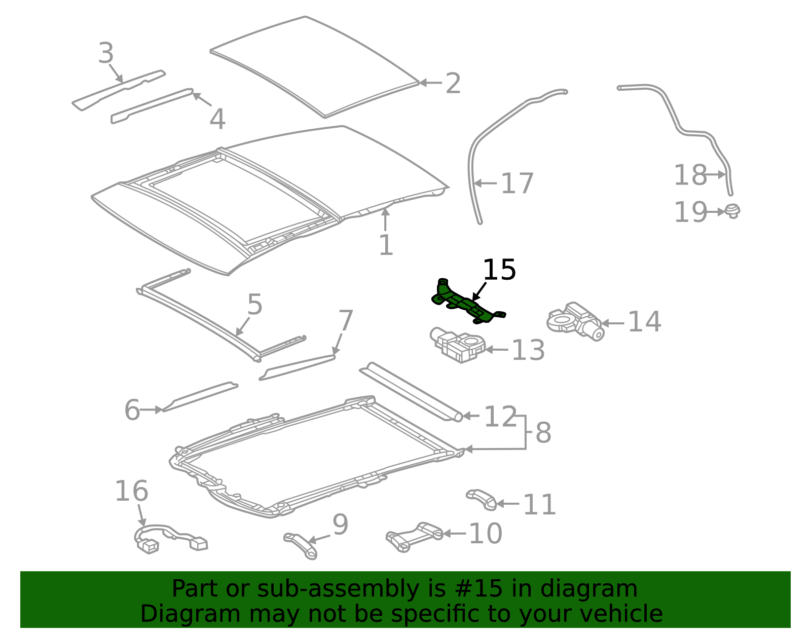 63231-78040 - High-Quality Sunroof Motor Bracket for 2022-2025 Lexus ...