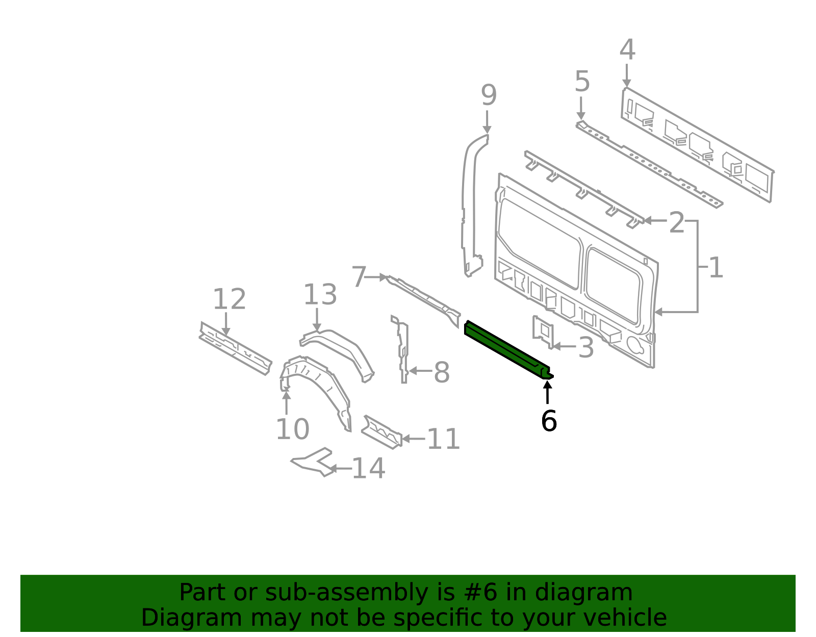 2015-2019 Ford Center Reinforced BK3Z-6128408-D | Awesome Parts Ford