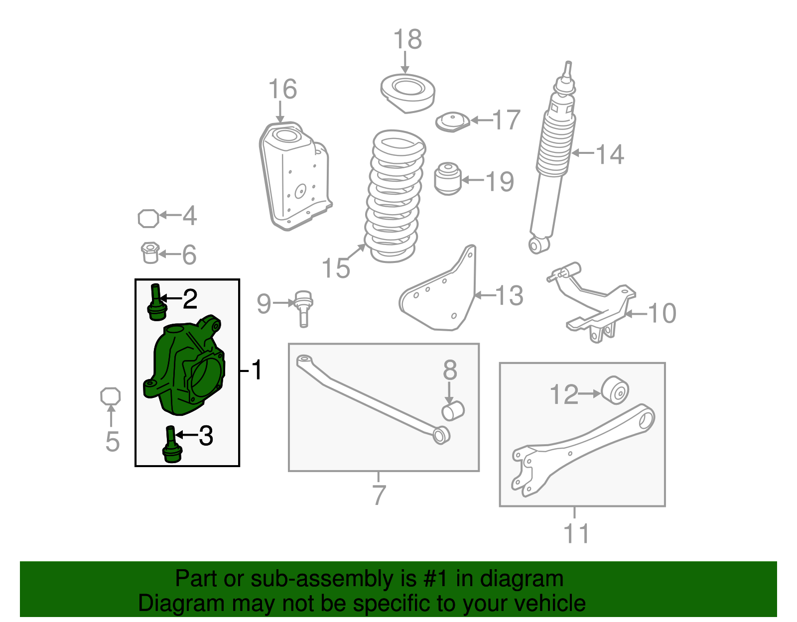 2013-2016 Ford Motorcraft™ Knuckle mef249 | TascaParts.com