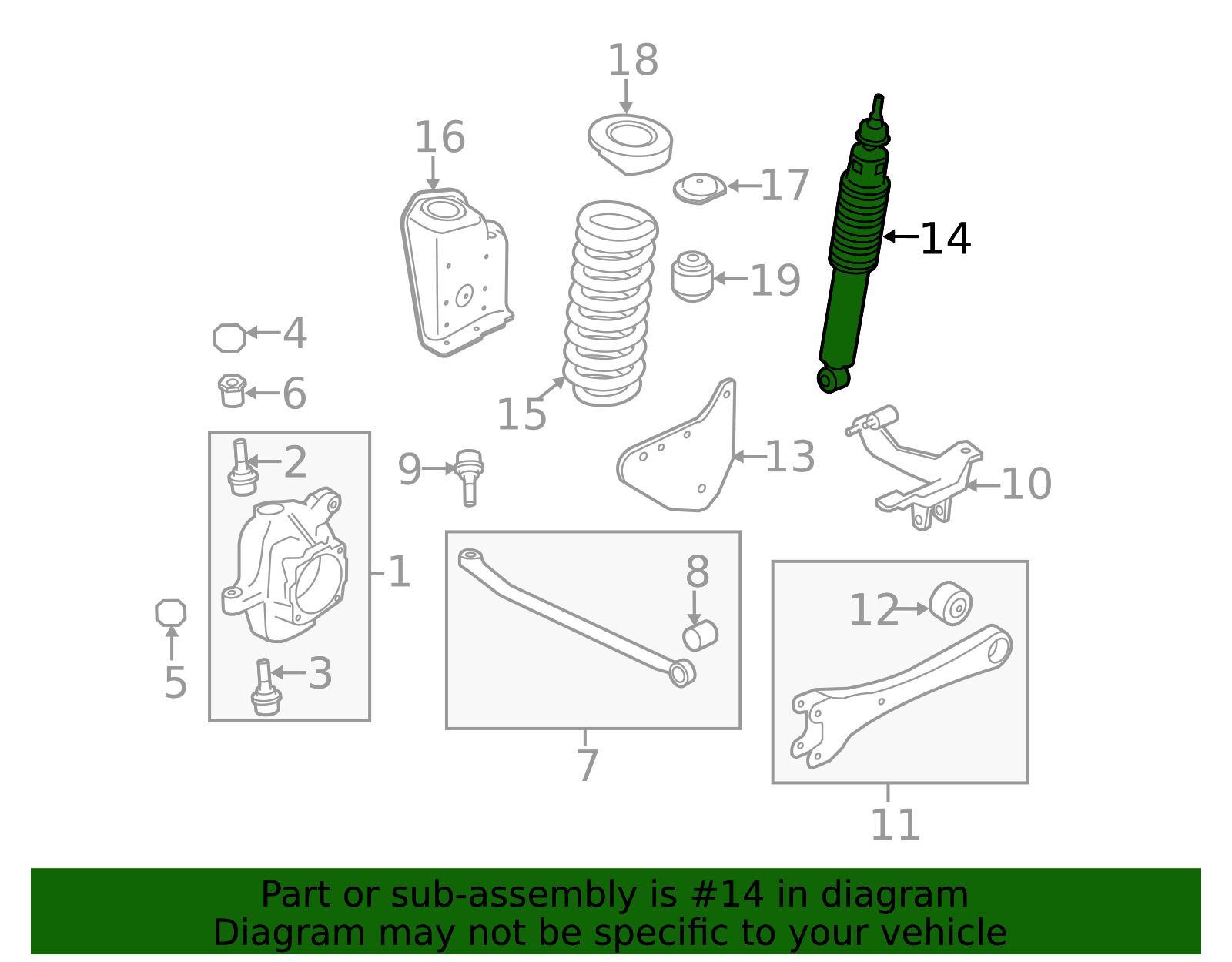 2011-2016 Ford | Shock Absorber | BC3Z-18124-E | Walls' Ford Parts