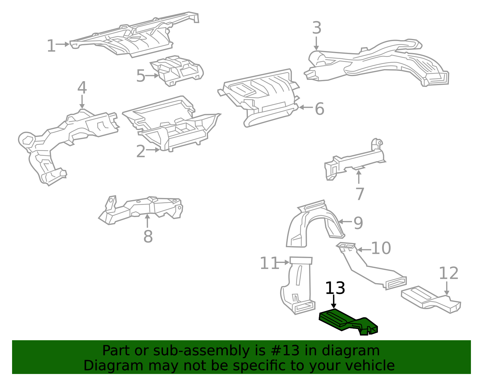 2016-2025 Toyota Instrument Panel Air Duct 87217-02010 | Toyota Parts ...