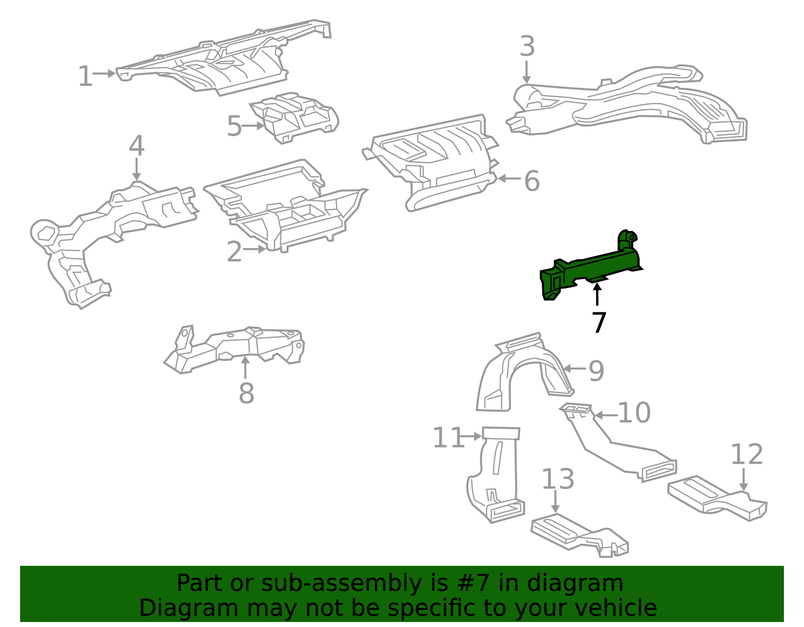 Instrument Panel Air Duct 87211-47200 | Toyota Parts Center