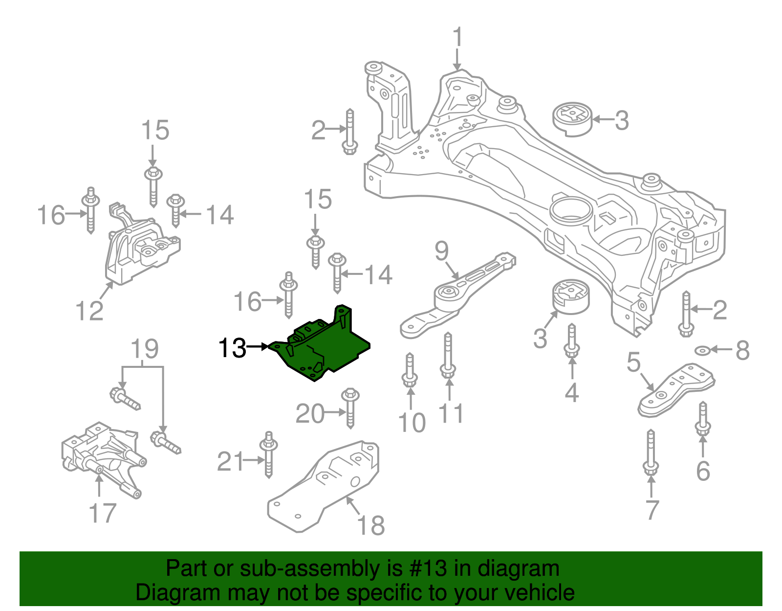 5Q0-199-555-BJ - Mount 2015-2025 Volkswagen | Volkswagen Parts Catalog