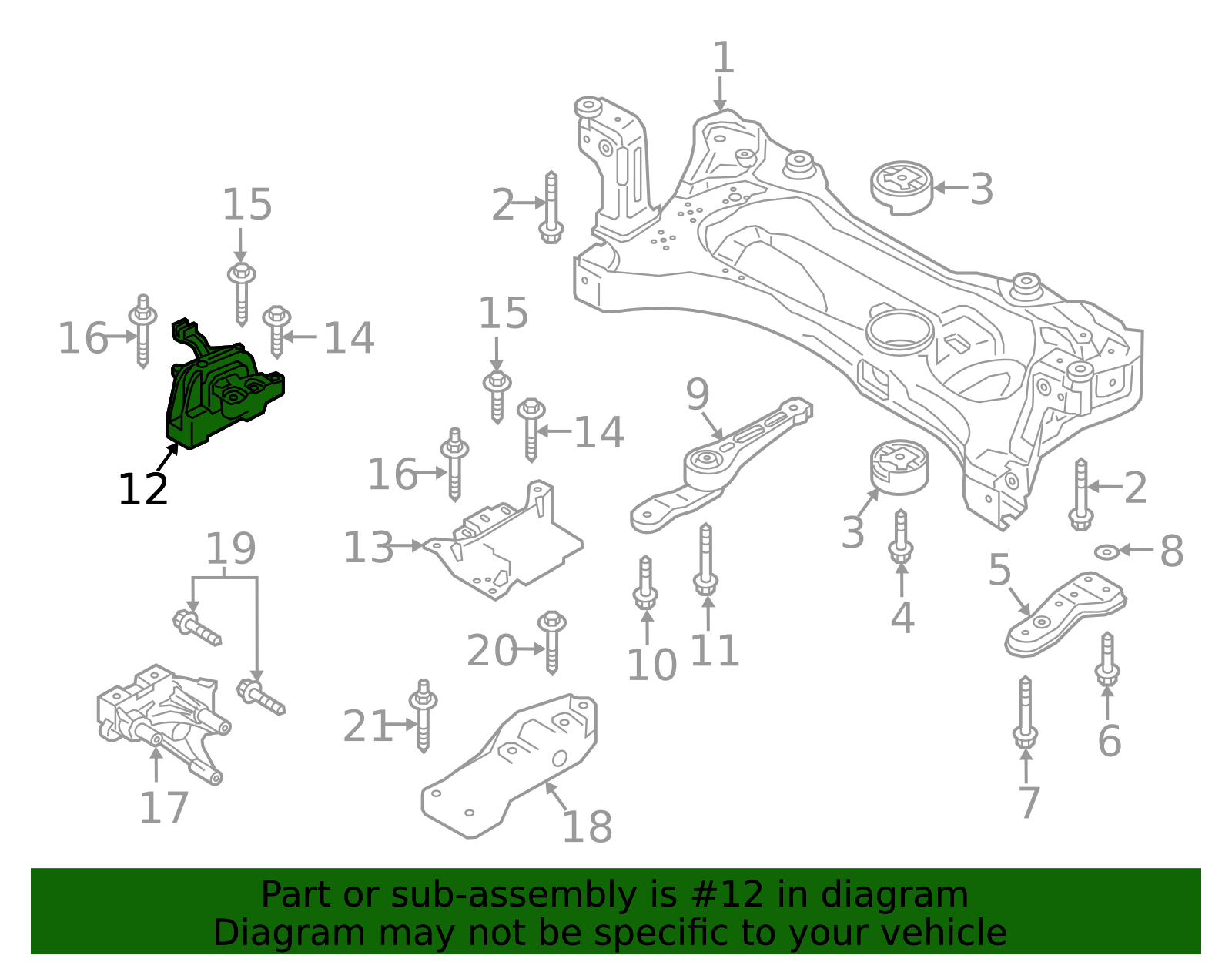 5q0199262bq - Volkswagen Mount Performance Auto Parts