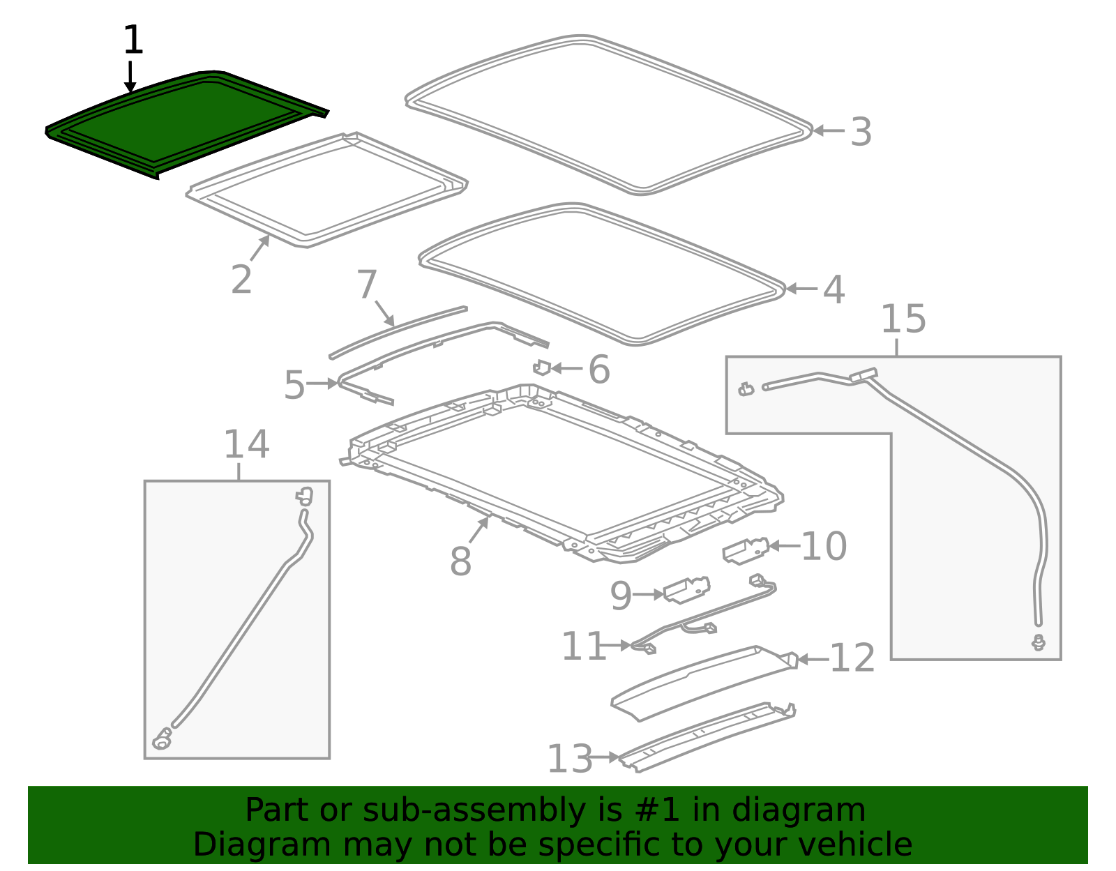 84501217 - 2010-2025 GM - Sunroof Window | Partners Chevy