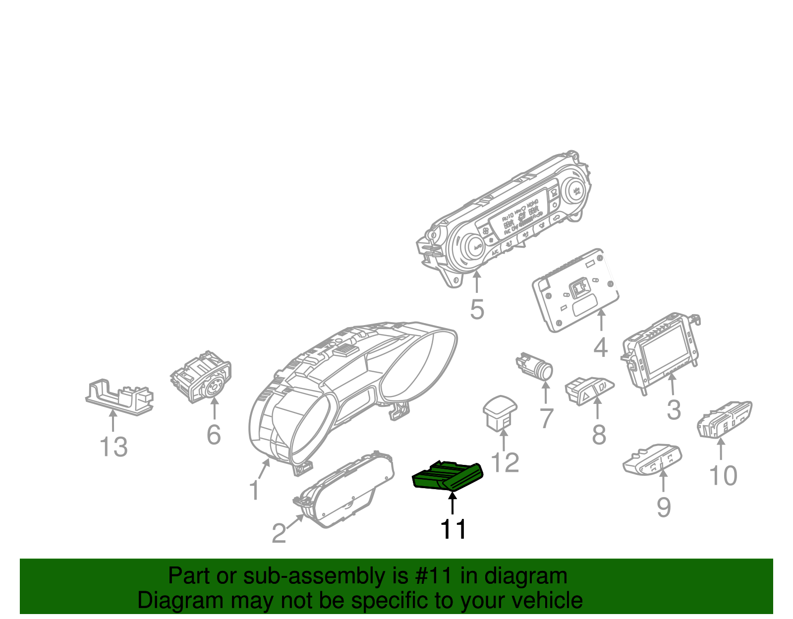2013-2018 Ford Focus | Motorcraft™ Ignition Lock Housing | SW-7506 ...