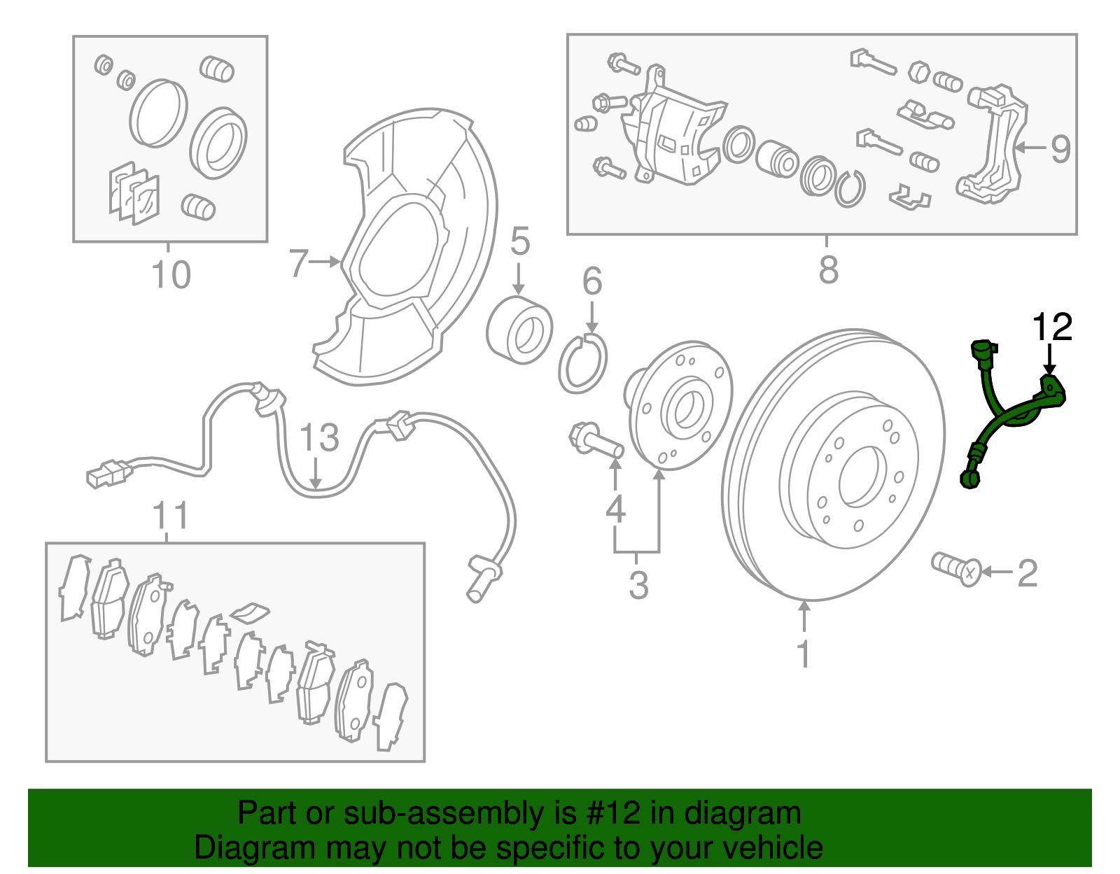 01464-TVA-A01 - Brake Hose 2018-2022 Honda Accord | Honda Parts Online