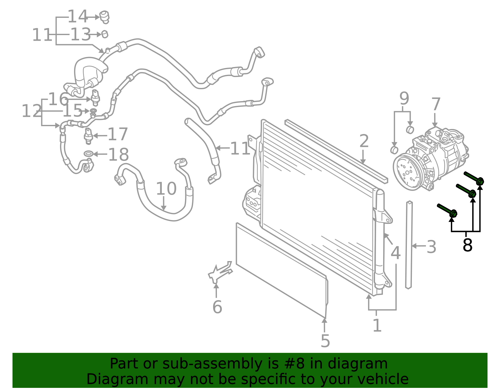 2005-2023 Volkswagen Alternator Mount Bolt N-106-100-01 | QuirkParts