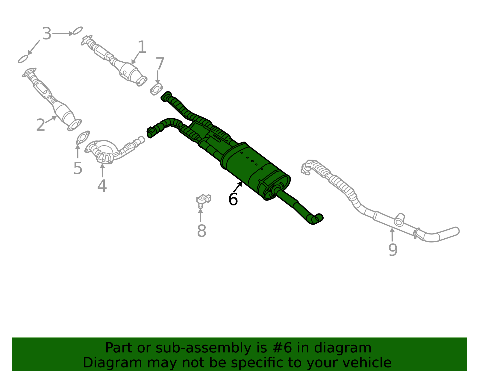 20100-9JK0A - Muffler & Pipe Official Nissan Parts Store