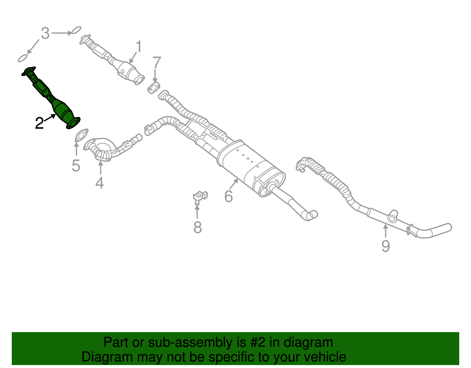 2012-2017 Nissan Front Pipe - Driver's Side (LH) 20020-1PD0A ...