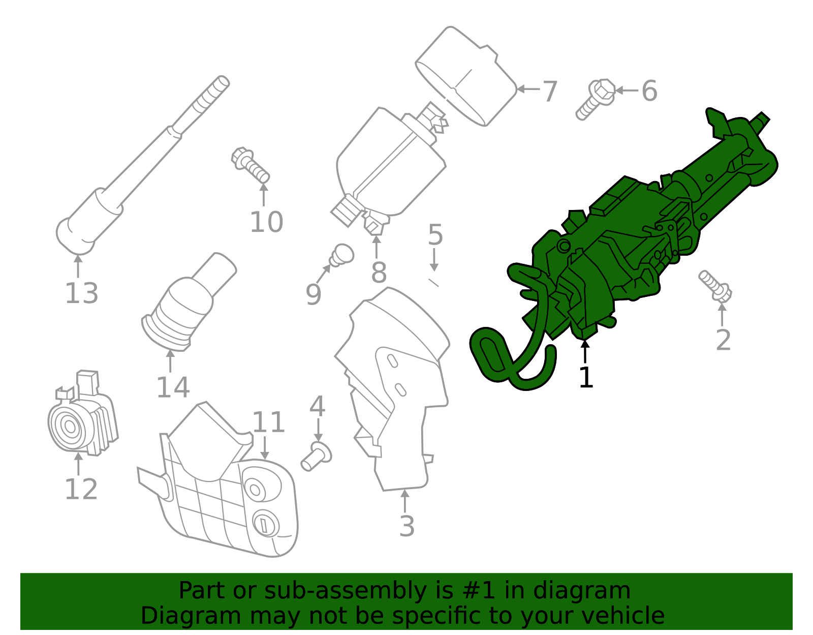 2019-2020 Infiniti QX50 Column Assembly 488105NL1A | Faulkner Infiniti of Willow Grove