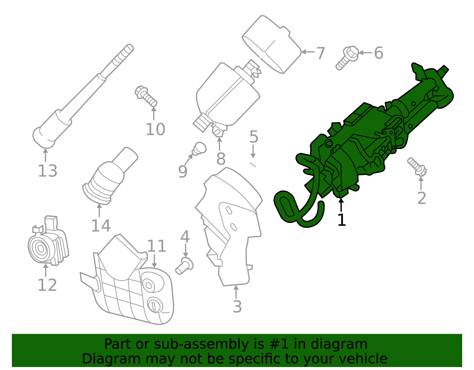 2019-2025 INFINITI Column Assembly 488105NL1A | Faulkner Infiniti of ...