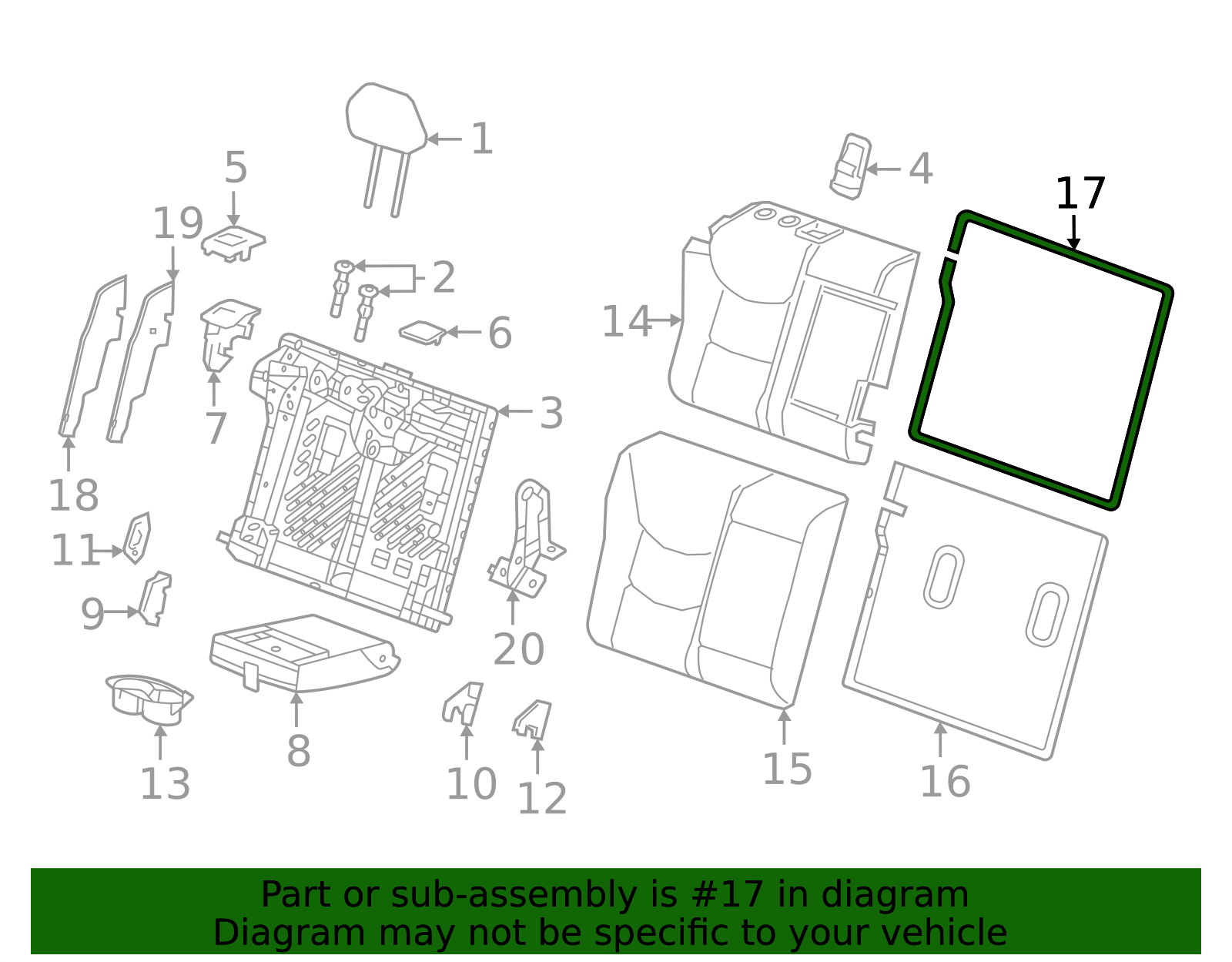 2022-2023 Chevrolet Bolt EUV Rear Cover 42778044 | Capital Chevy Parts