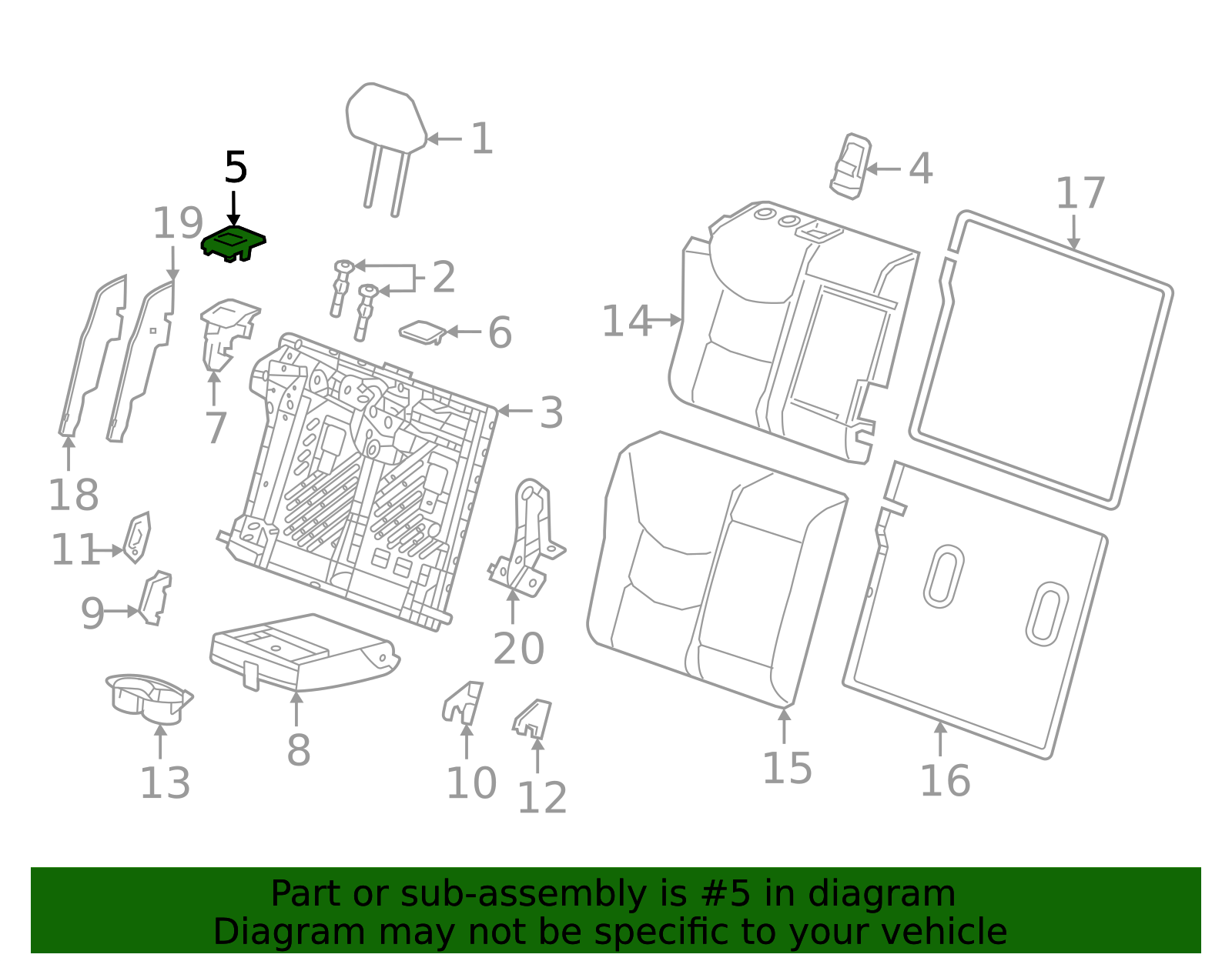 2022-2023 Chevrolet Bolt EUV Bezel 42778046 | Courtesy Parts