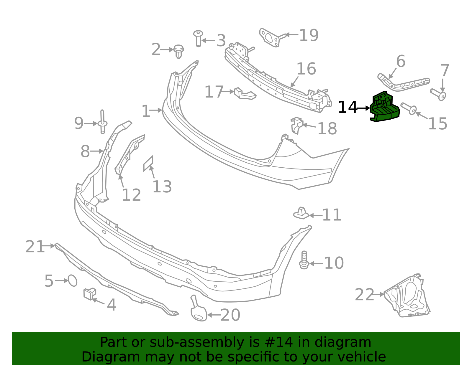 2013-2018 Hyundai Santa Fe Sport Lower Bracket 86618-2W000 | QuirkParts