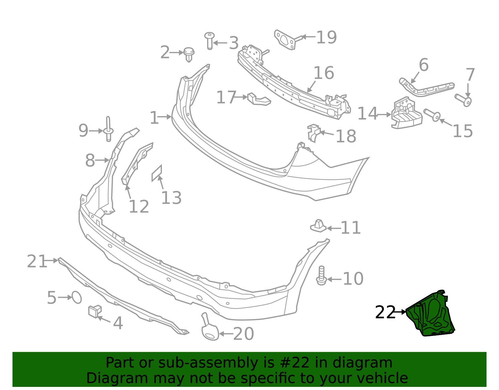 Hyundai - 86696-4Z100 - Under Cover - 2013-2016 Hyundai Santa Fe Sport ...