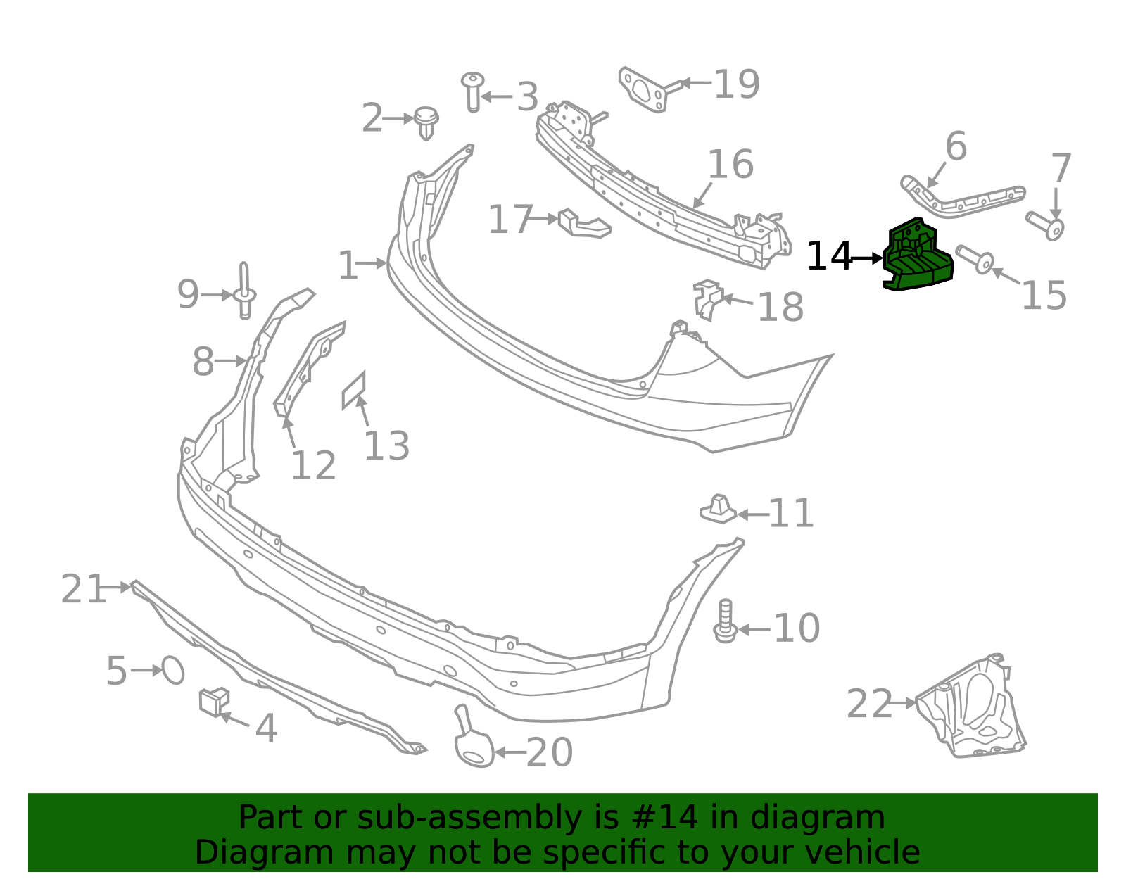 2013-2018 Hyundai Santa Fe Sport Lower Bracket 86618-2W000 | MotorMotor