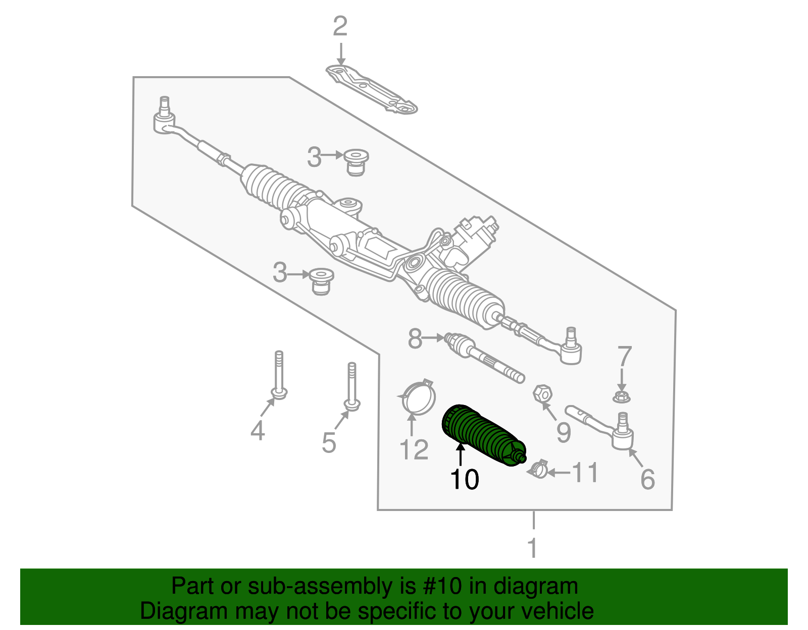 220-463-02-96 - Mercedes-Benz Rack And Pinion Bellows 2000-2012 ...