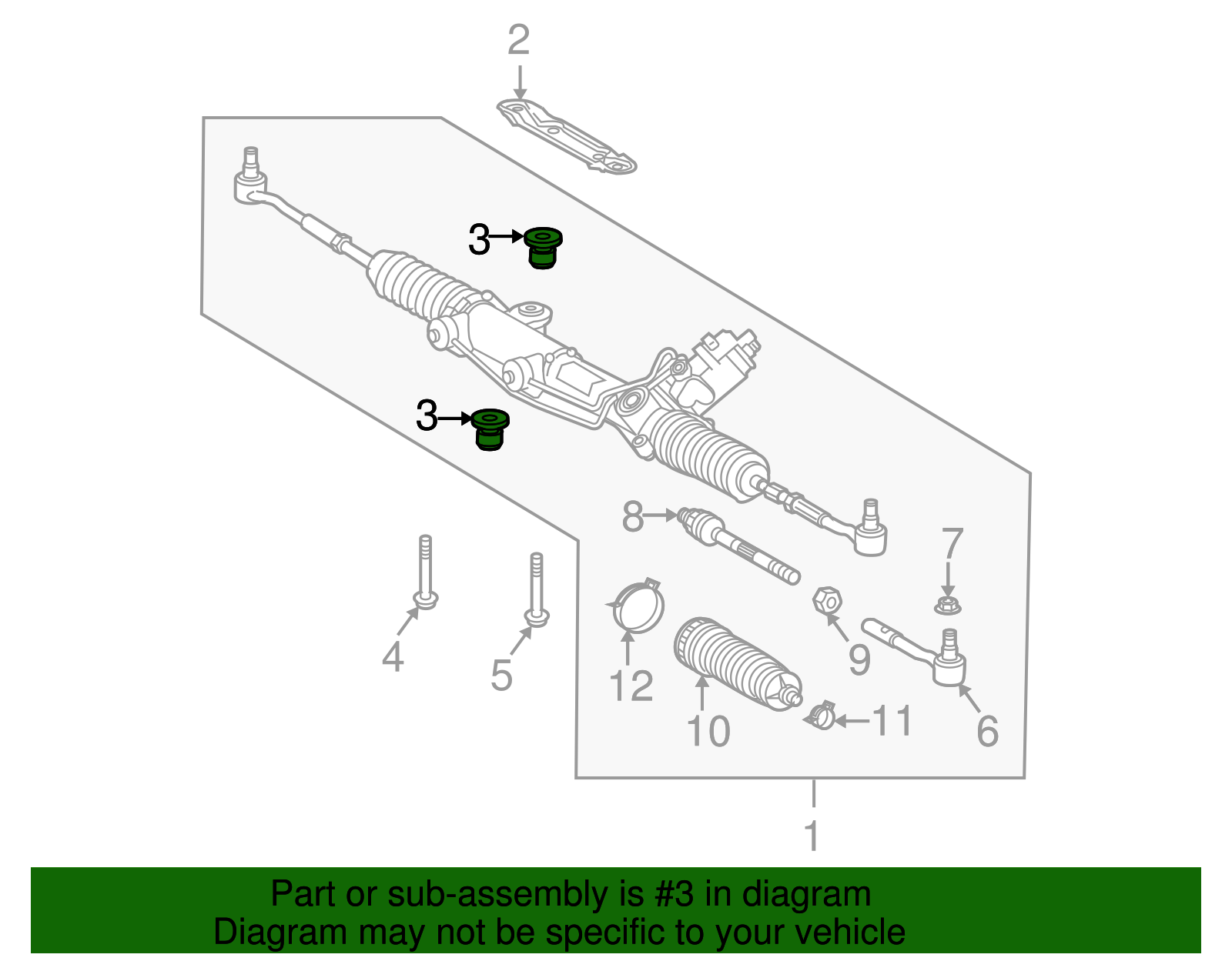 211-463-03-66 - Gear Assembly Insulator 2003-2012 Mercedes-Benz ...