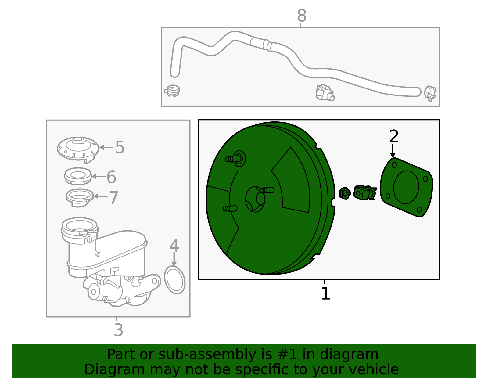 01469-T2G-A00 - Booster Assembly 2013-2017 Honda Accord | Honda Parts ...