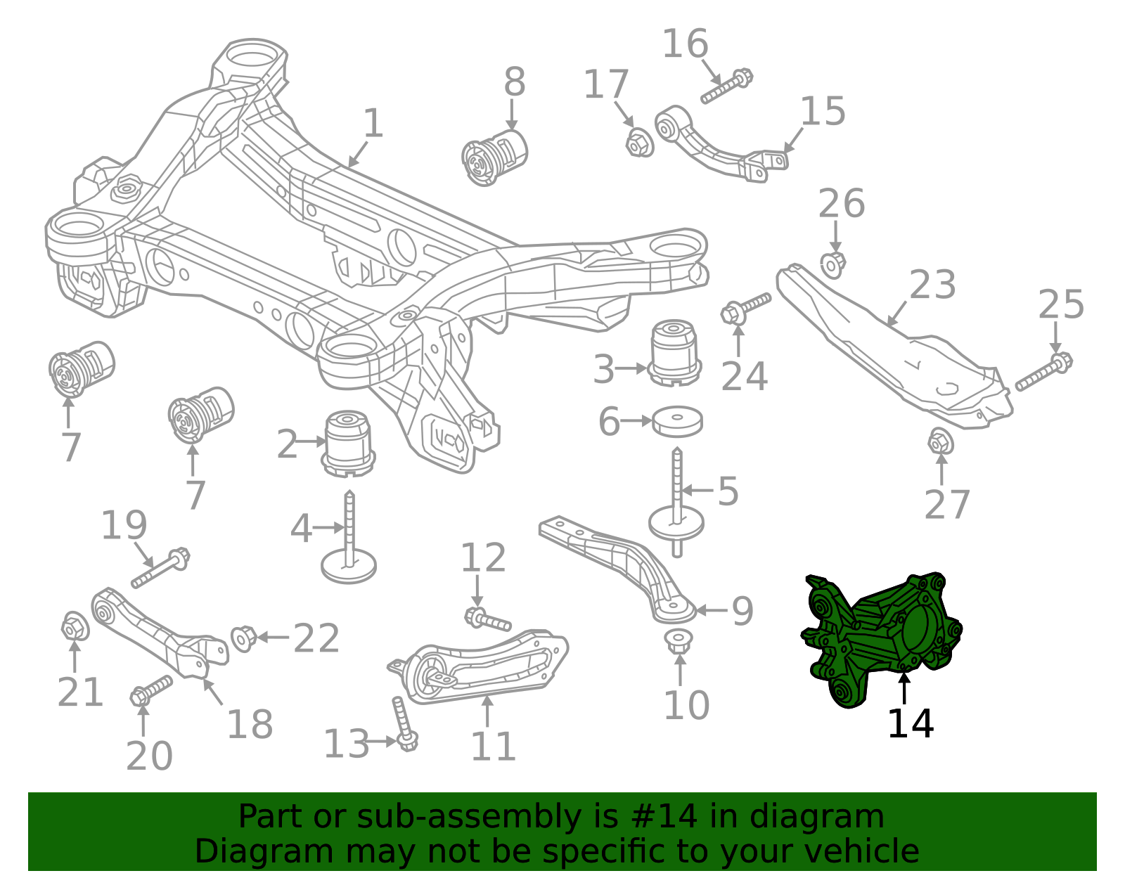 2014-2018 Jeep Cherokee Knuckle 05090073AE | Mopar Parts Canada