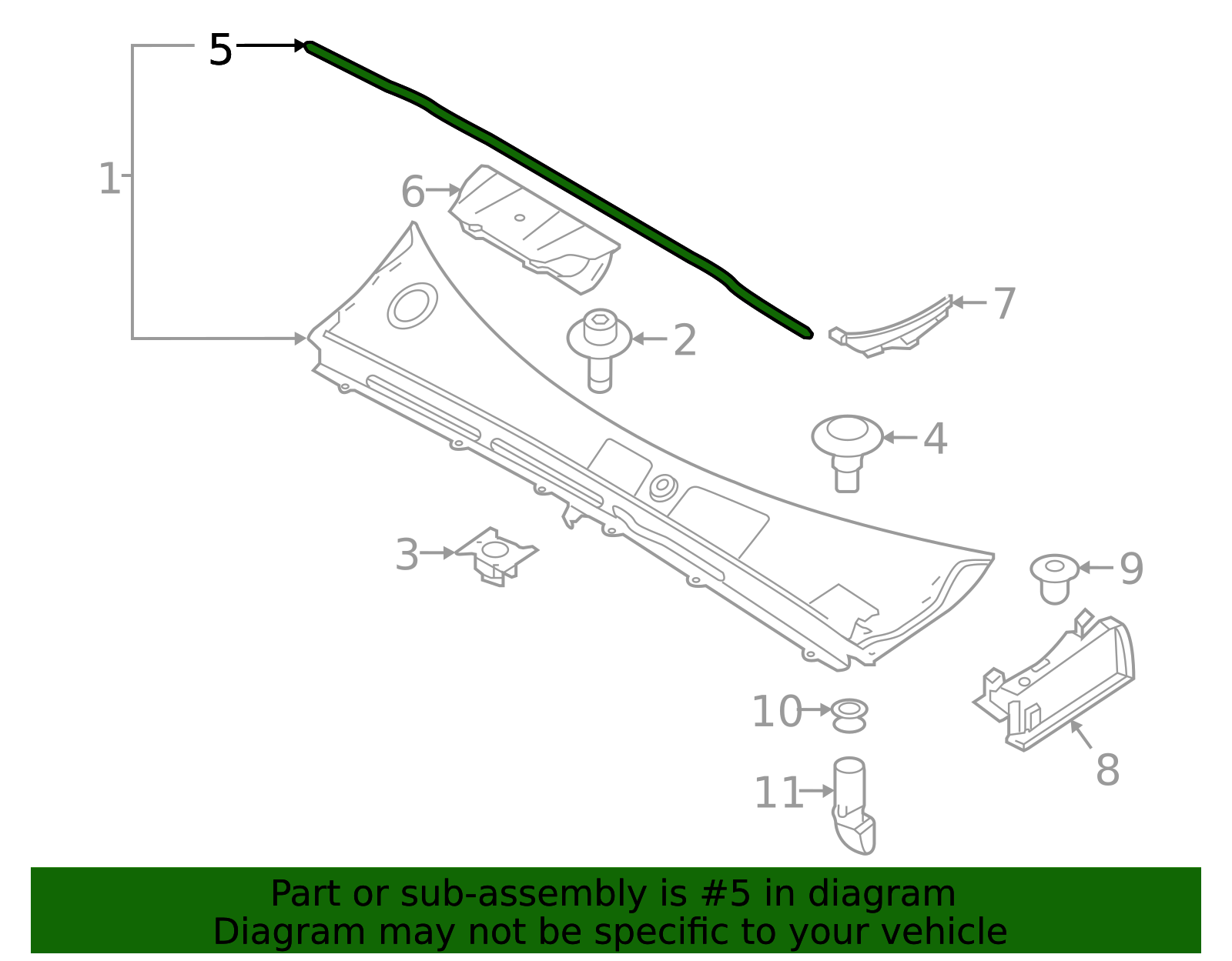 31479369 - Seal To Cowl - 2019 2020 Volvo XC40 | Volvo OEM Parts Direct