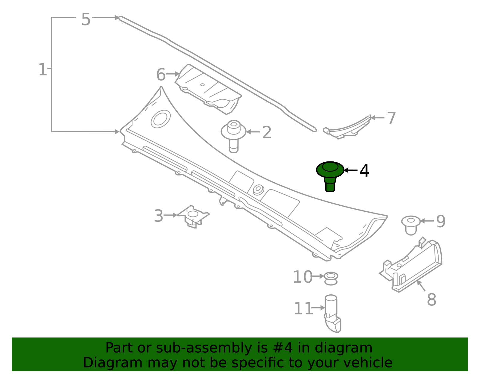 Genuine Rear Cover Clip for 2019-2025 Volvo | Part# 31109033 | Over 30% ...