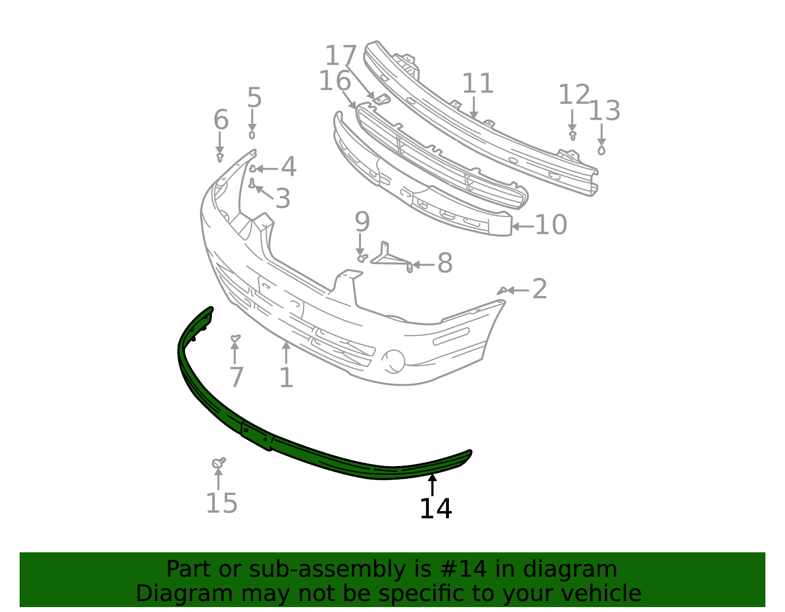 2001-2003 Hyundai Elantra Cover Molding 86571-2D210 | MotorMotor