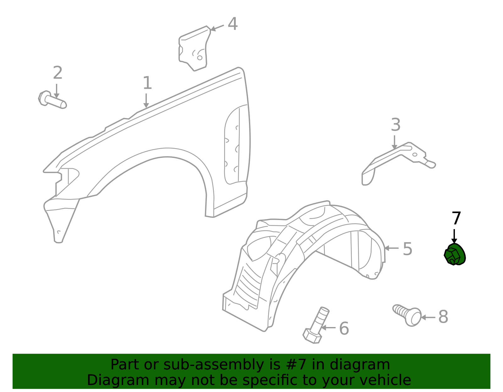 2004-2024 Jaguar Splash Shield Retainer Nut XR87606 | JaguarParts.com