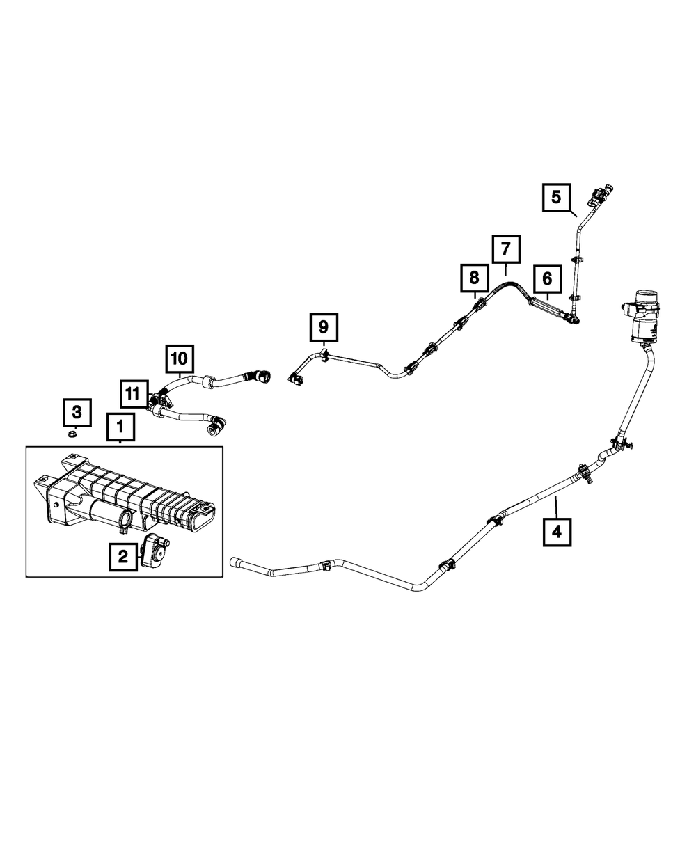 68462519AA - Vapor Canister 2014-2019 Mopar | The Official Mopar eStore