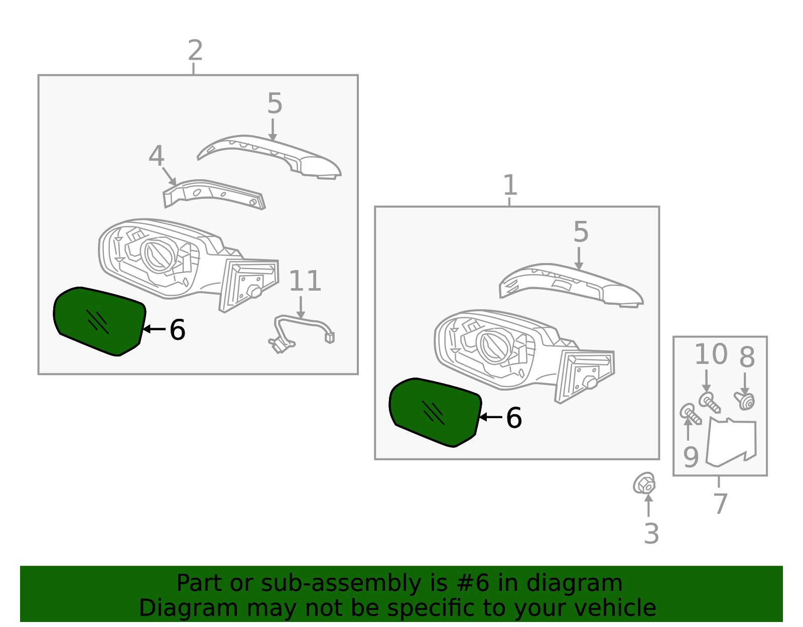 Door Mirror Glass - OEM Replacement Mirror for Hyundai | AutoNation Parts