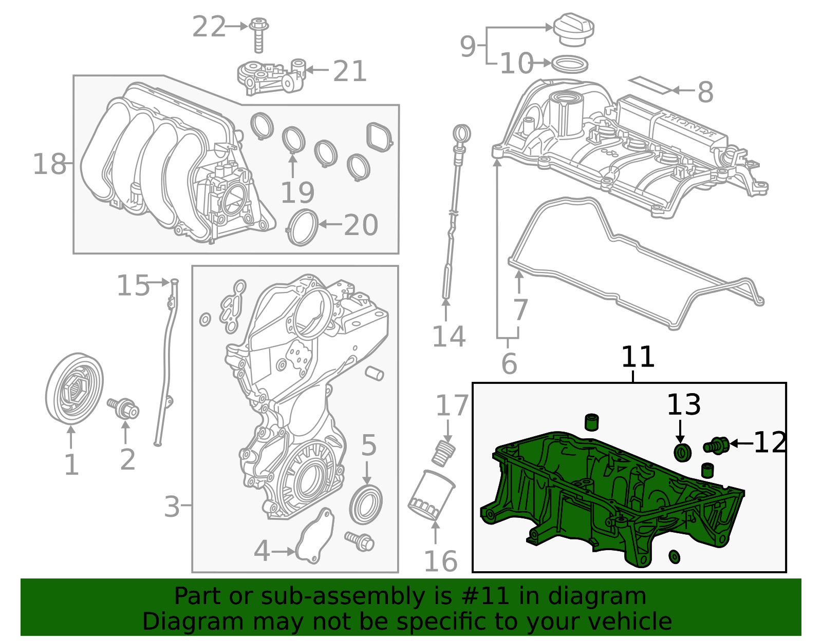 11200-5WJ-A00 - High-Quality Engine Oil Pan for 2018-2022 Honda ...
