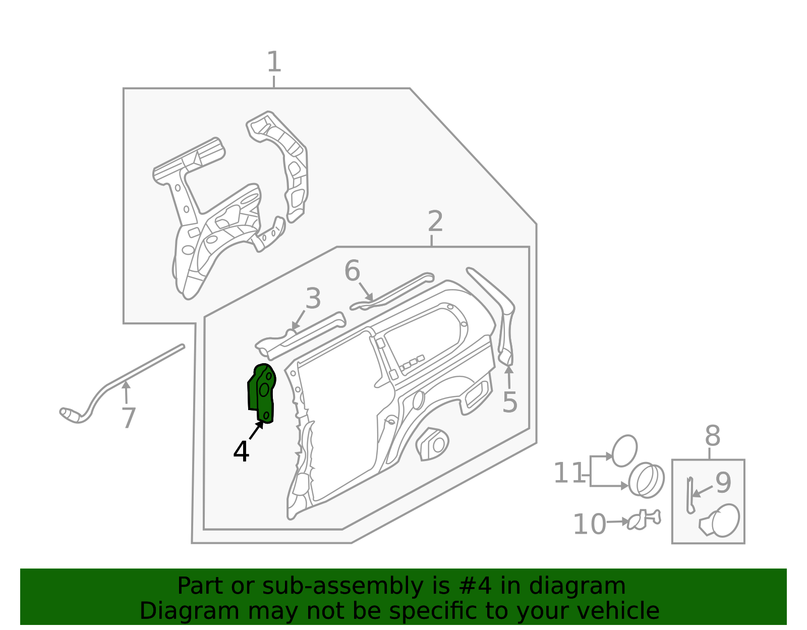 71740-4D010 - High-Quality Door Lock Striker Pin Bracket for 2007-2008 ...