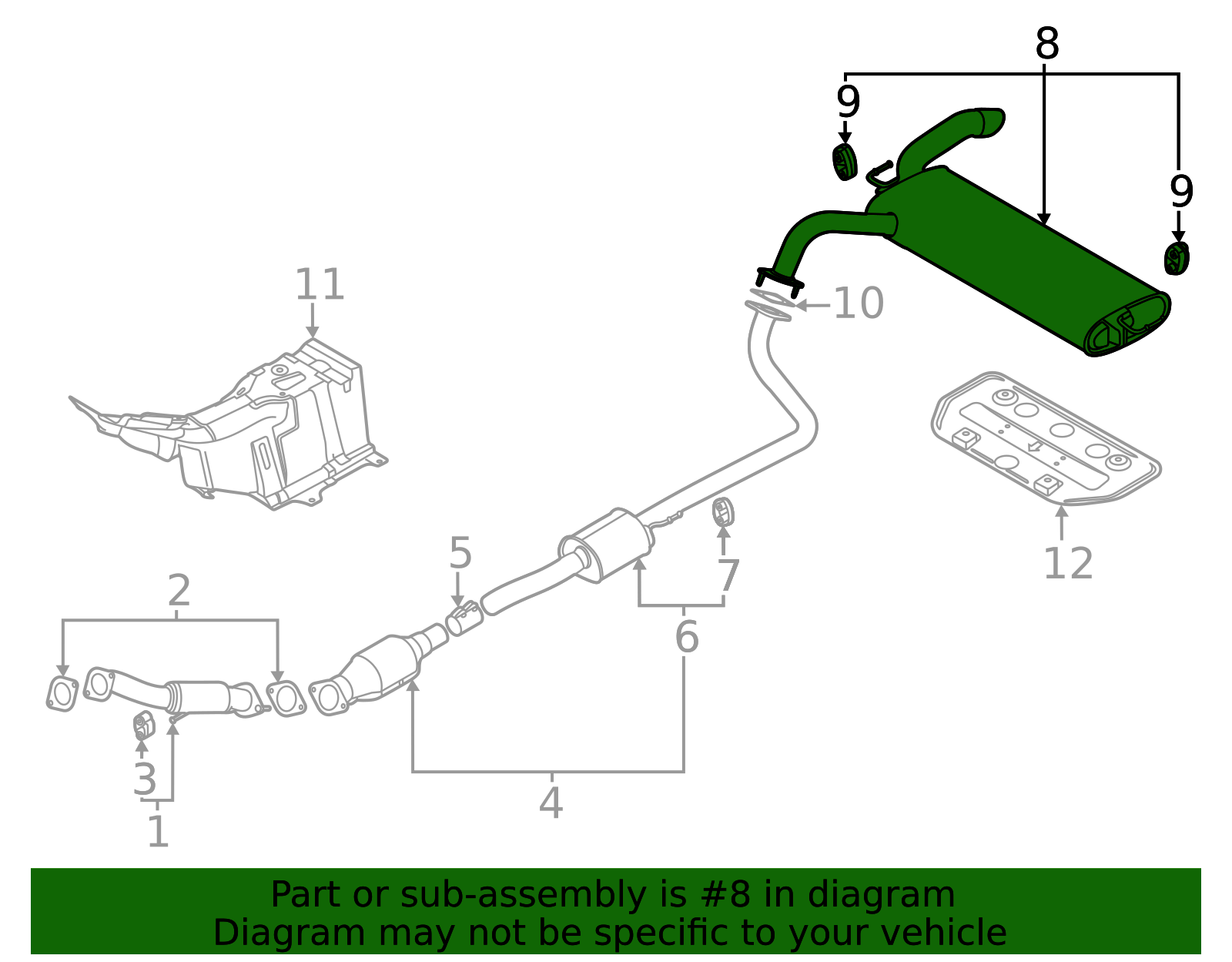 28710-Q5710 - Rear Muffler 2023-2025 Kia Seltos | Kia.Parts Store