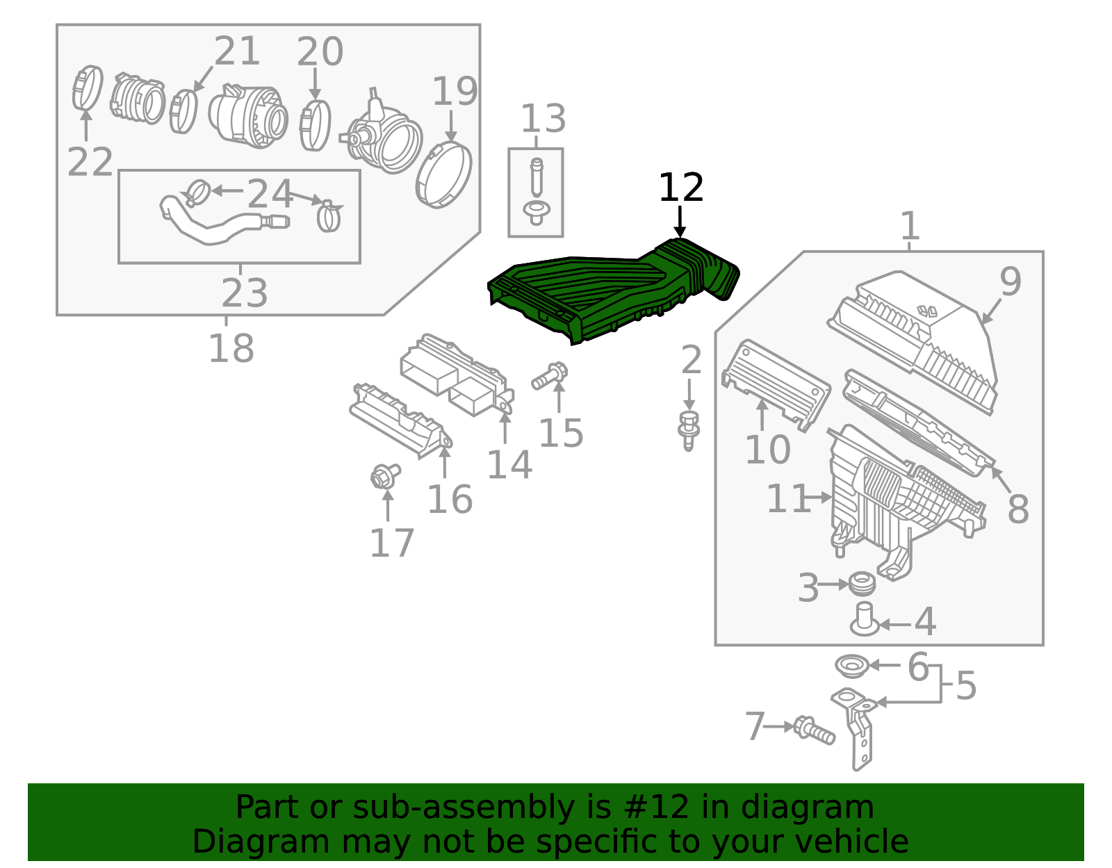 2016-2018 Hyundai Tucson Intake Duct 28210-D3300 | MotorMotor