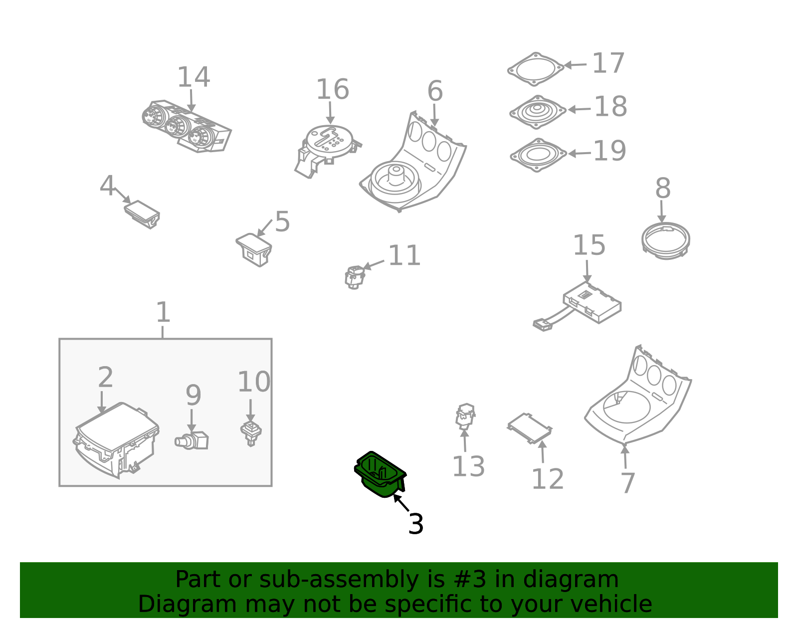 Cup Holder 969A1-CD00A | OEM Parts Online