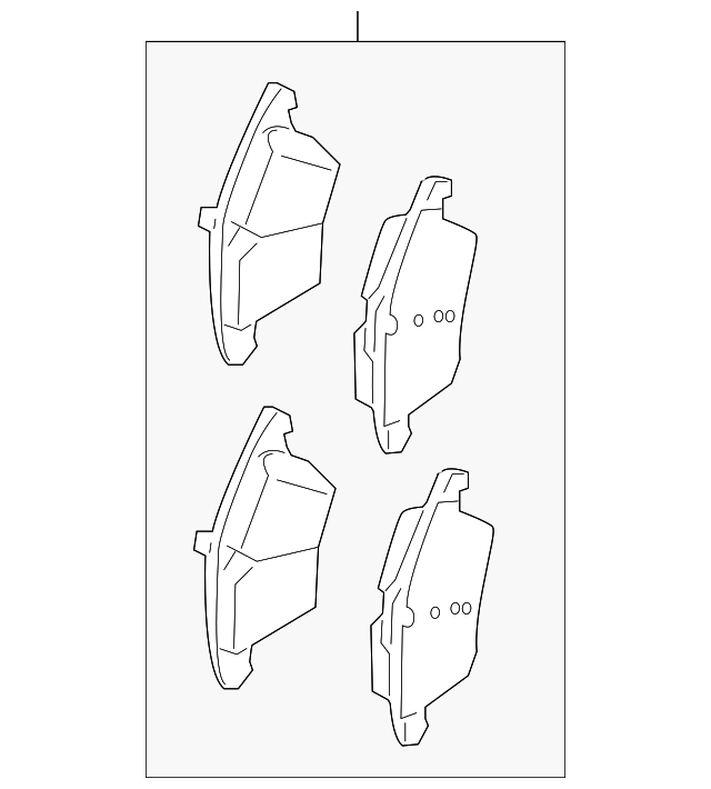 LR134693 - Brake Pads - 2012-2019 Land Rover Range Rover Evoque | Land ...