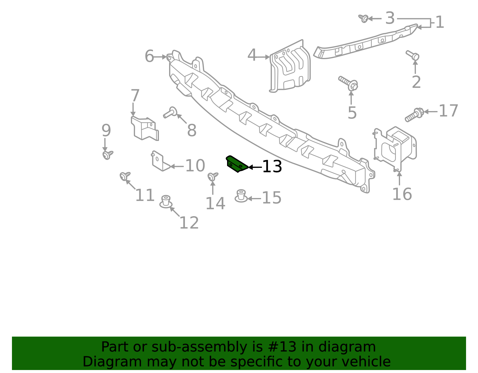 86636-P2010 - Center Bracket 2021-2024 Kia Sorento | Kia.Parts Store