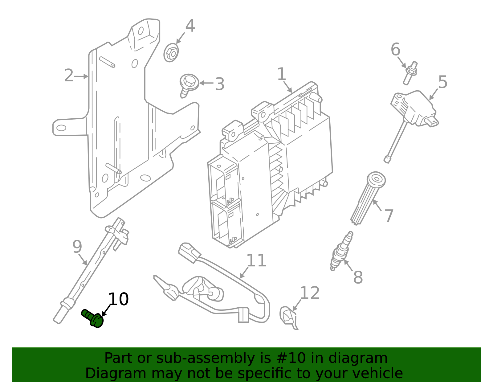 Genuine OEM Ford Part - Engine Crankshaft Position Sensor Bolt W716442 ...