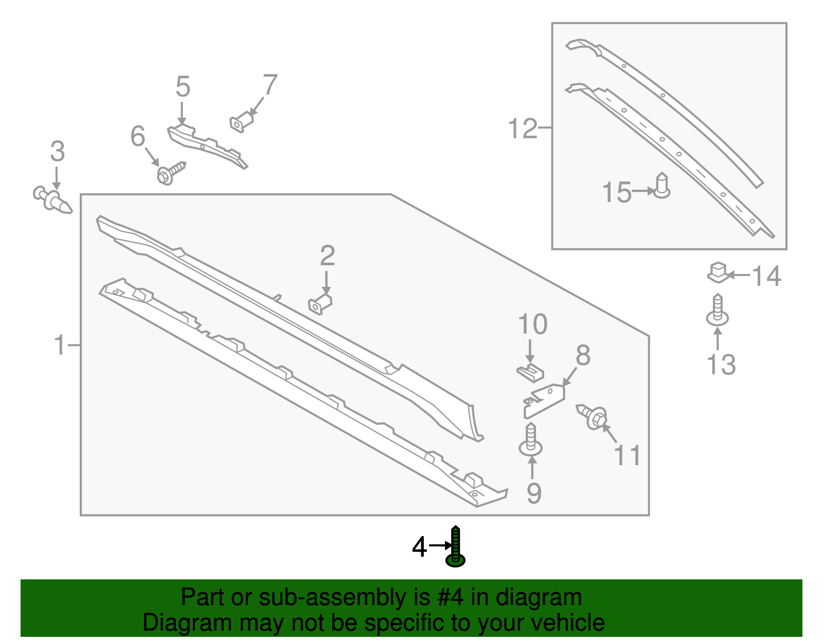 W707889-S300 - Rocker Molding Retainer 2013-2023 Ford Mustang | Ford ...