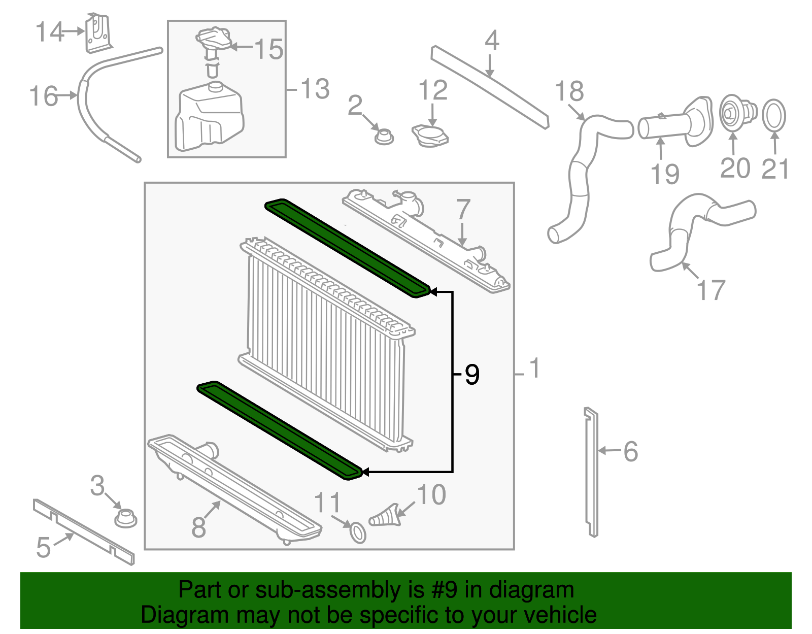 2007-2011 Toyota Camry Radiator Outlet Tank Seal 16442-46090 | Toyota ...
