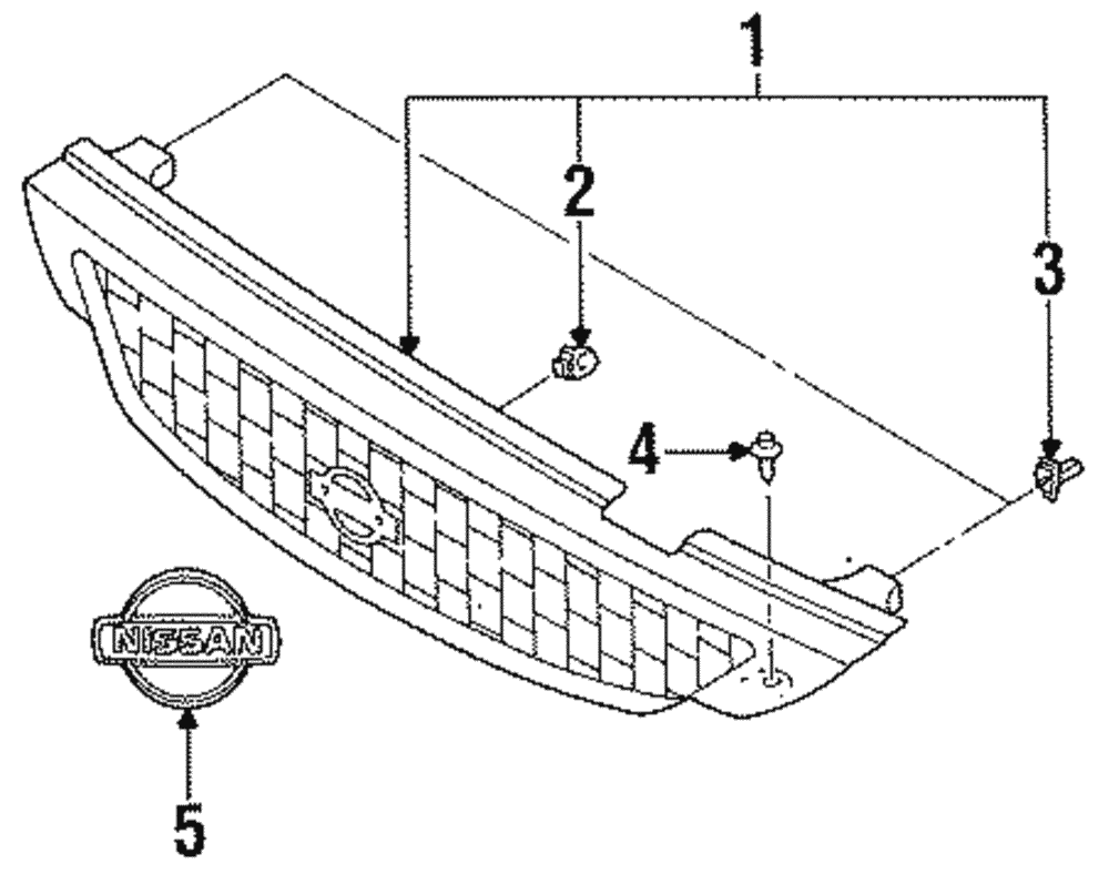 1997-1999 Nissan Maxima 1997-1999 Nissan Maxima Front Bumper Radiator ...