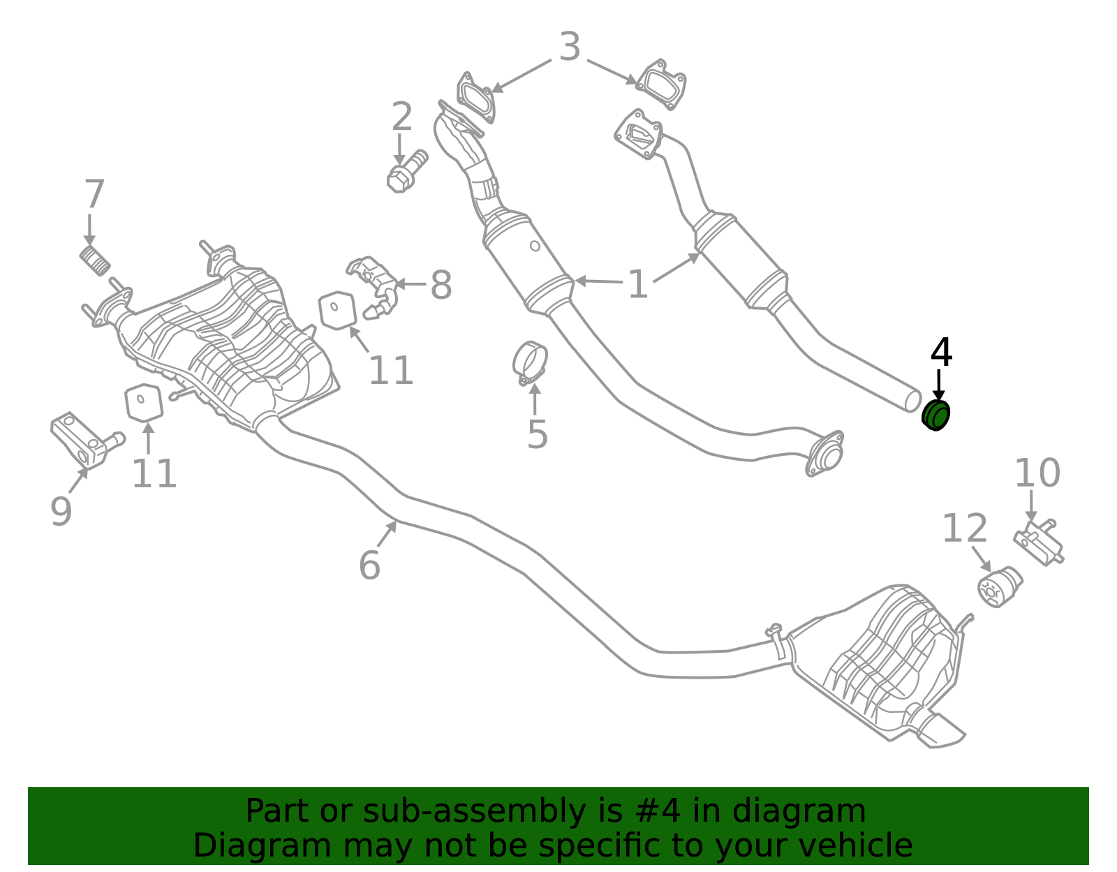 Converter & Pipe Seal 68056529AA | MoparPartsCanada.ca